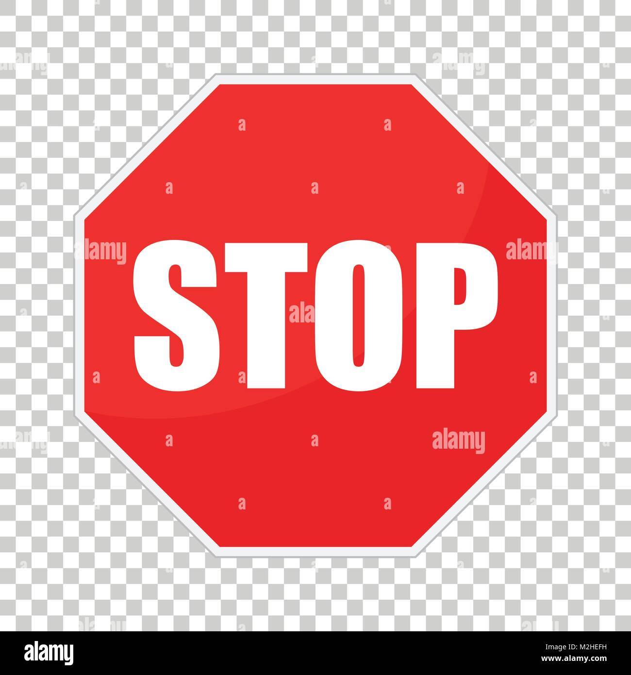 Stop rouge icône vecteur. Illustration vecteur symbole de danger Image ...