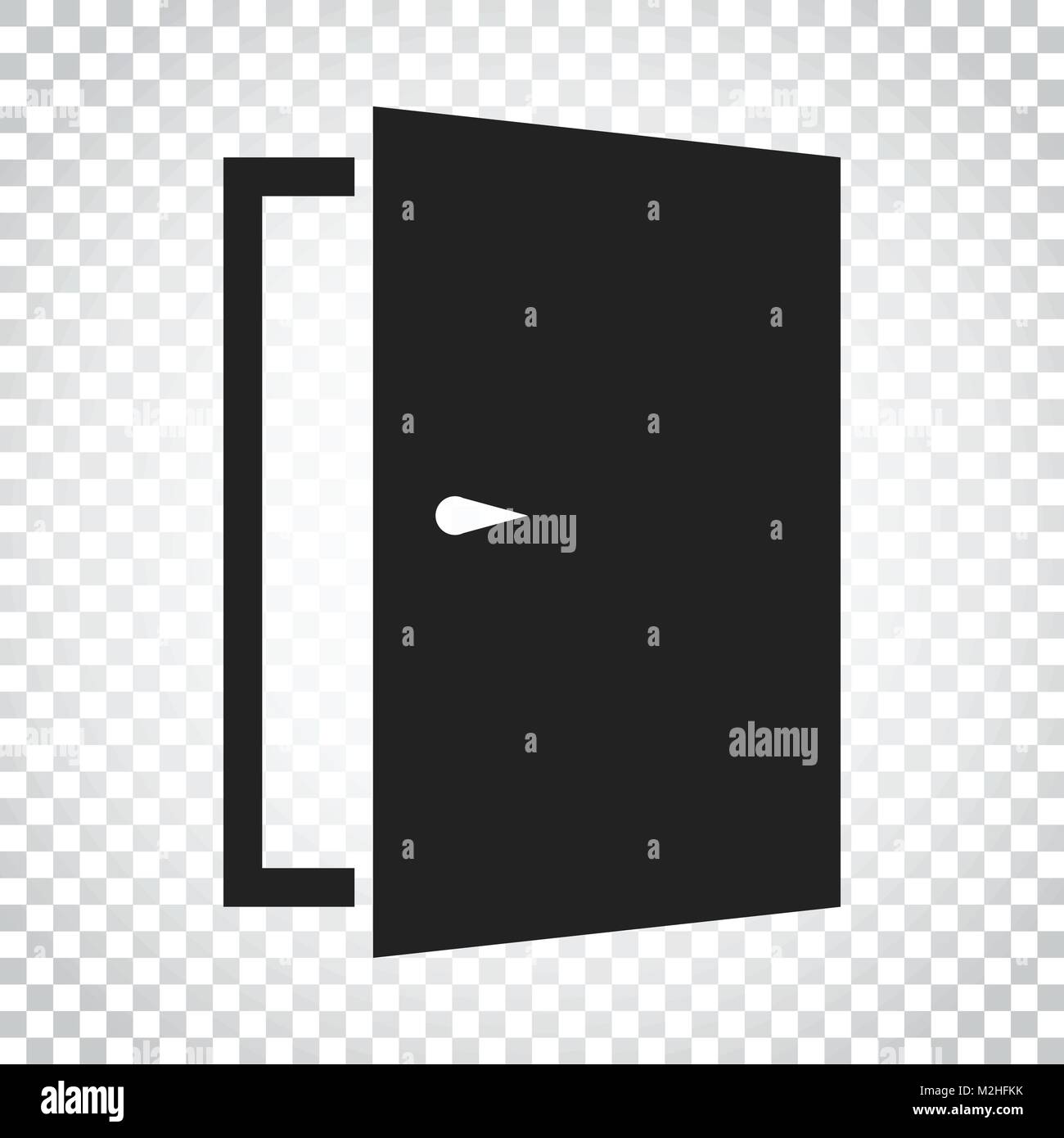 Icône vecteur porte. L'icône de sortie. Illustration de la porte ...