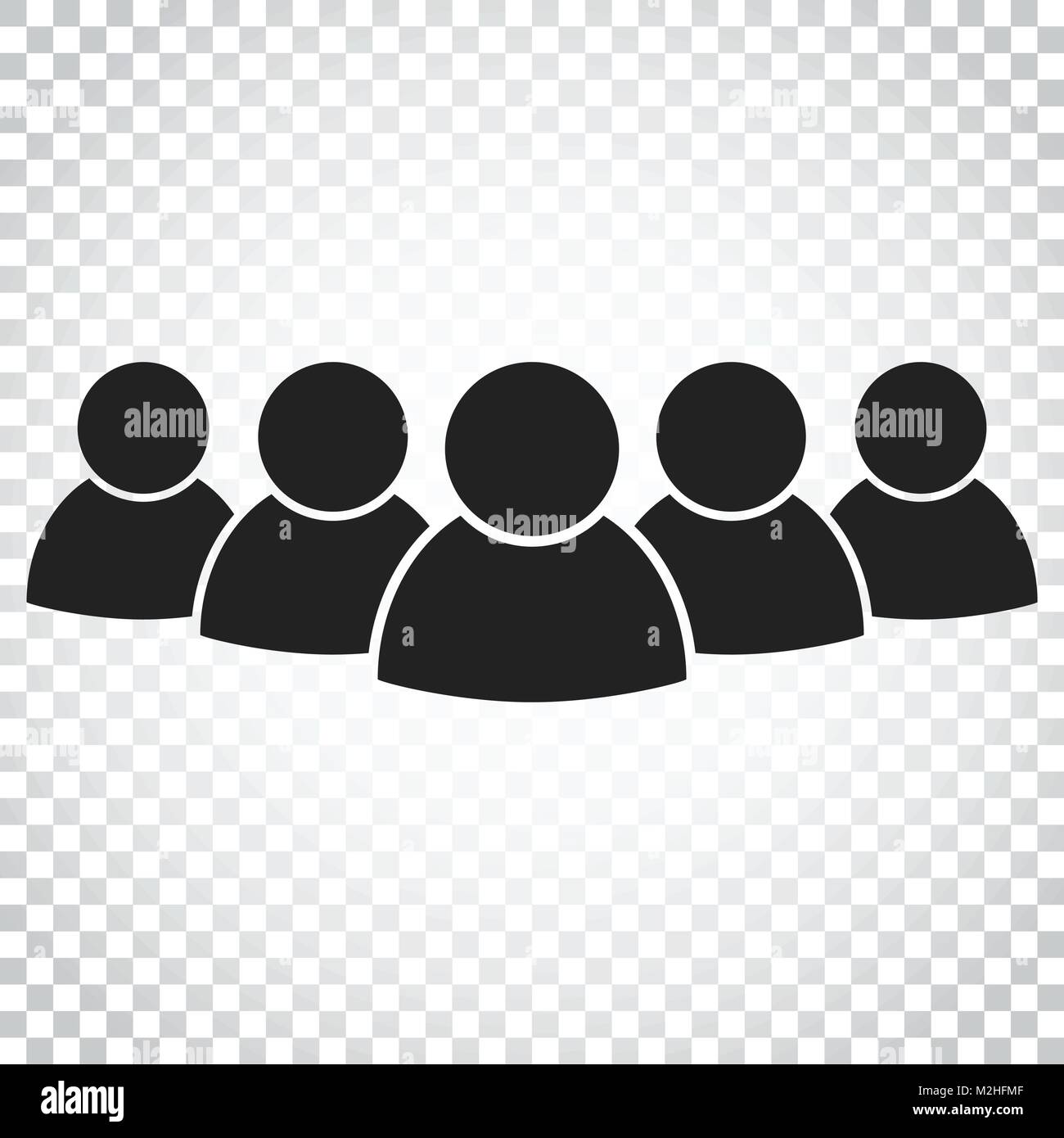 Groupe de personnes vector icône. Icône personnes illustration. Concept ...
