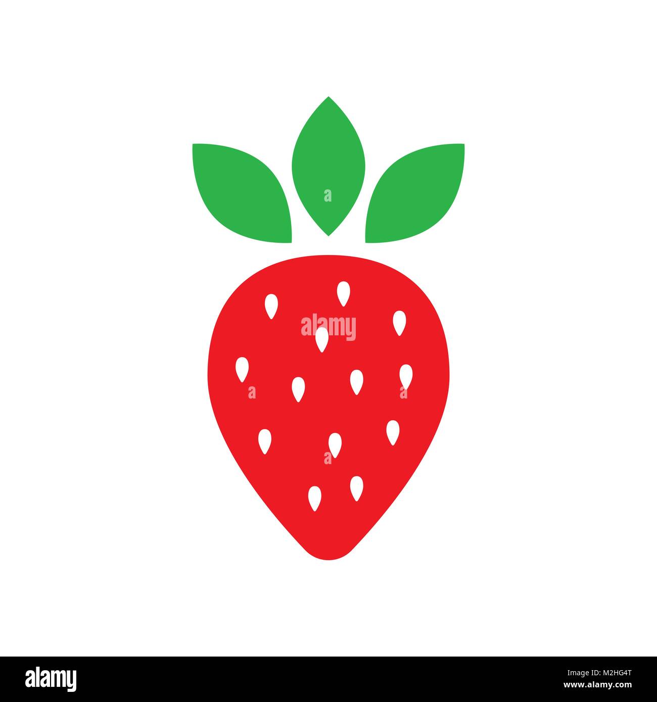 Signe de fraise icône vecteur. Illustration de petits fruits mûrs ...