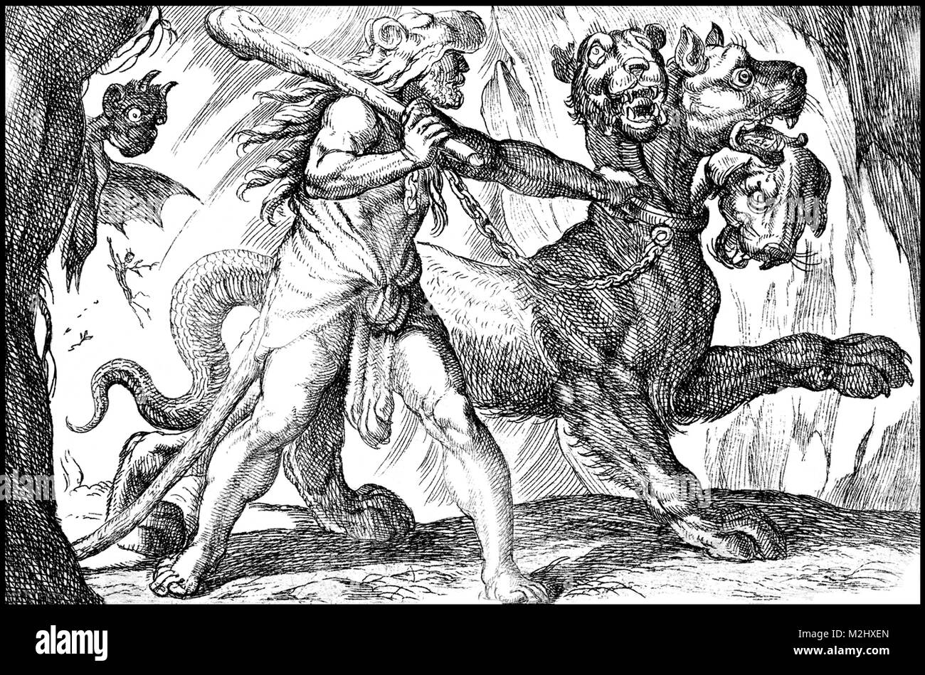 Hercules et cerbères Banque de photographies et d’images à haute ...