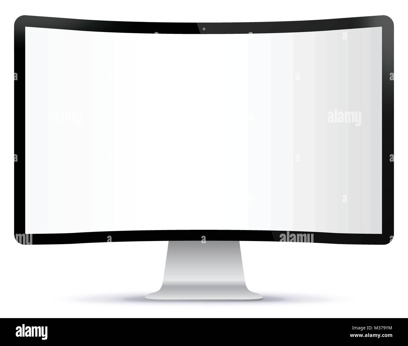 L'écran incurvé illustration vectorielle Image Vectorielle Stock - Alamy