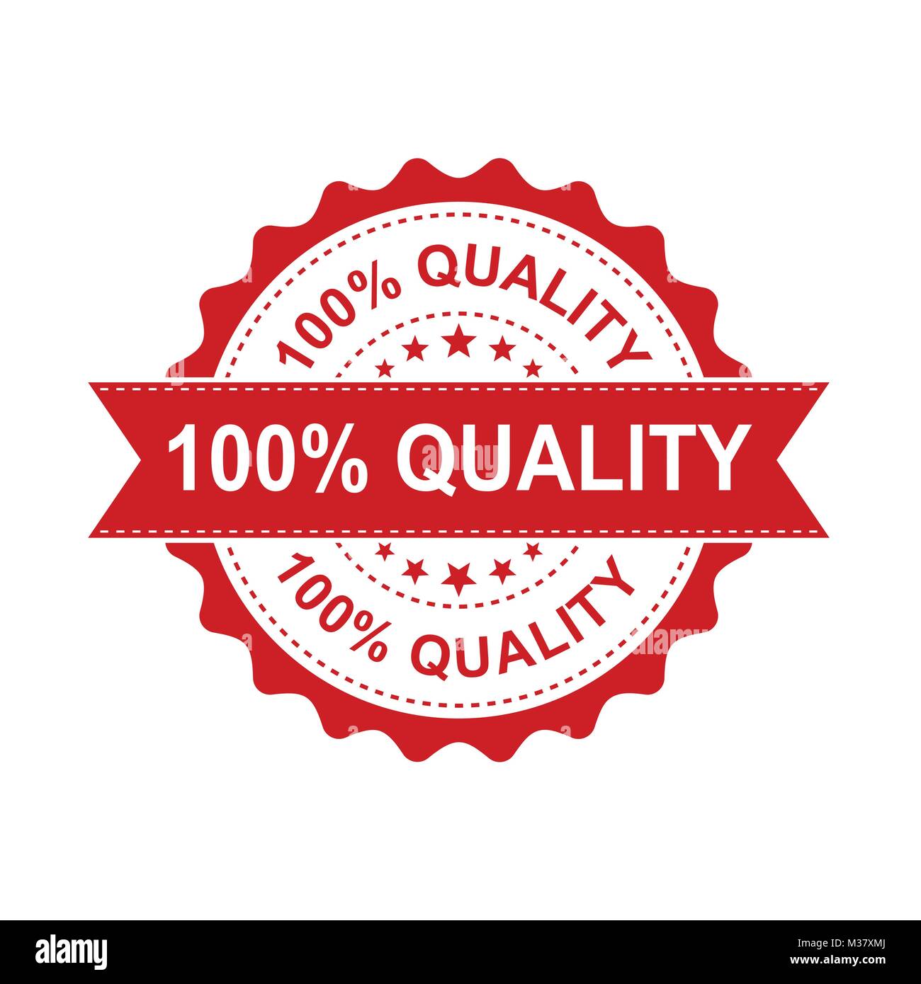 100 % qualité grunge rubber stamp. Vector illustration sur fond blanc ...