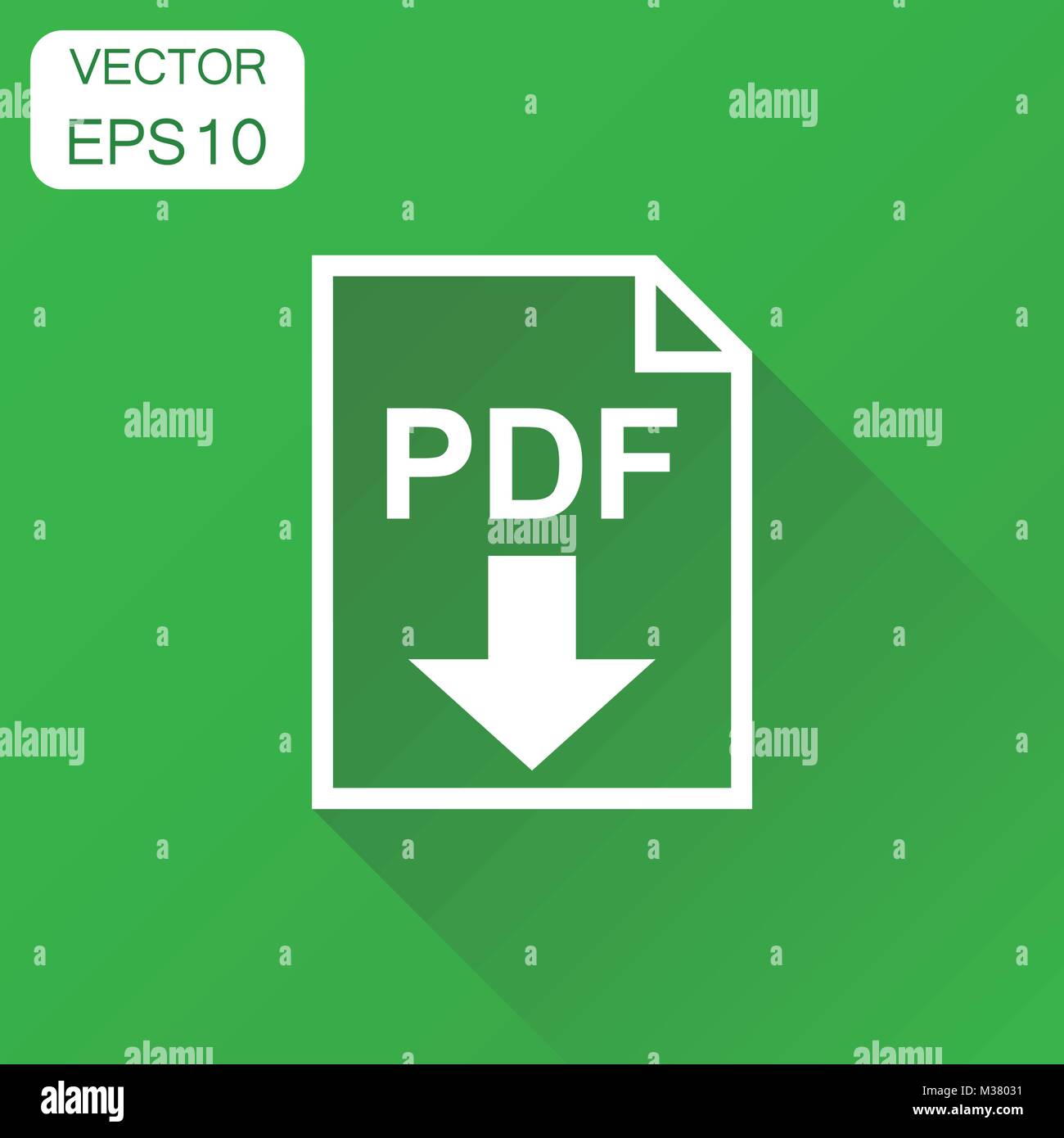 Icône PDF. Concept d'affaires format pdf pictogramme. Vector ...