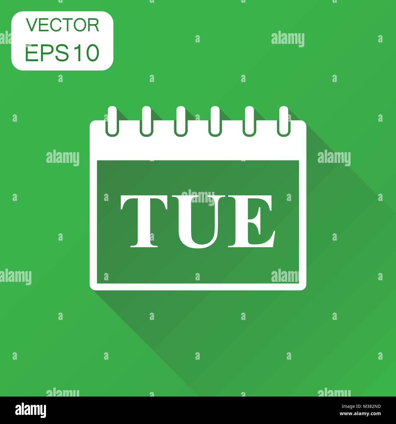 L'icône de la page calendrier mardi. Concept d'affaires calendrier ...