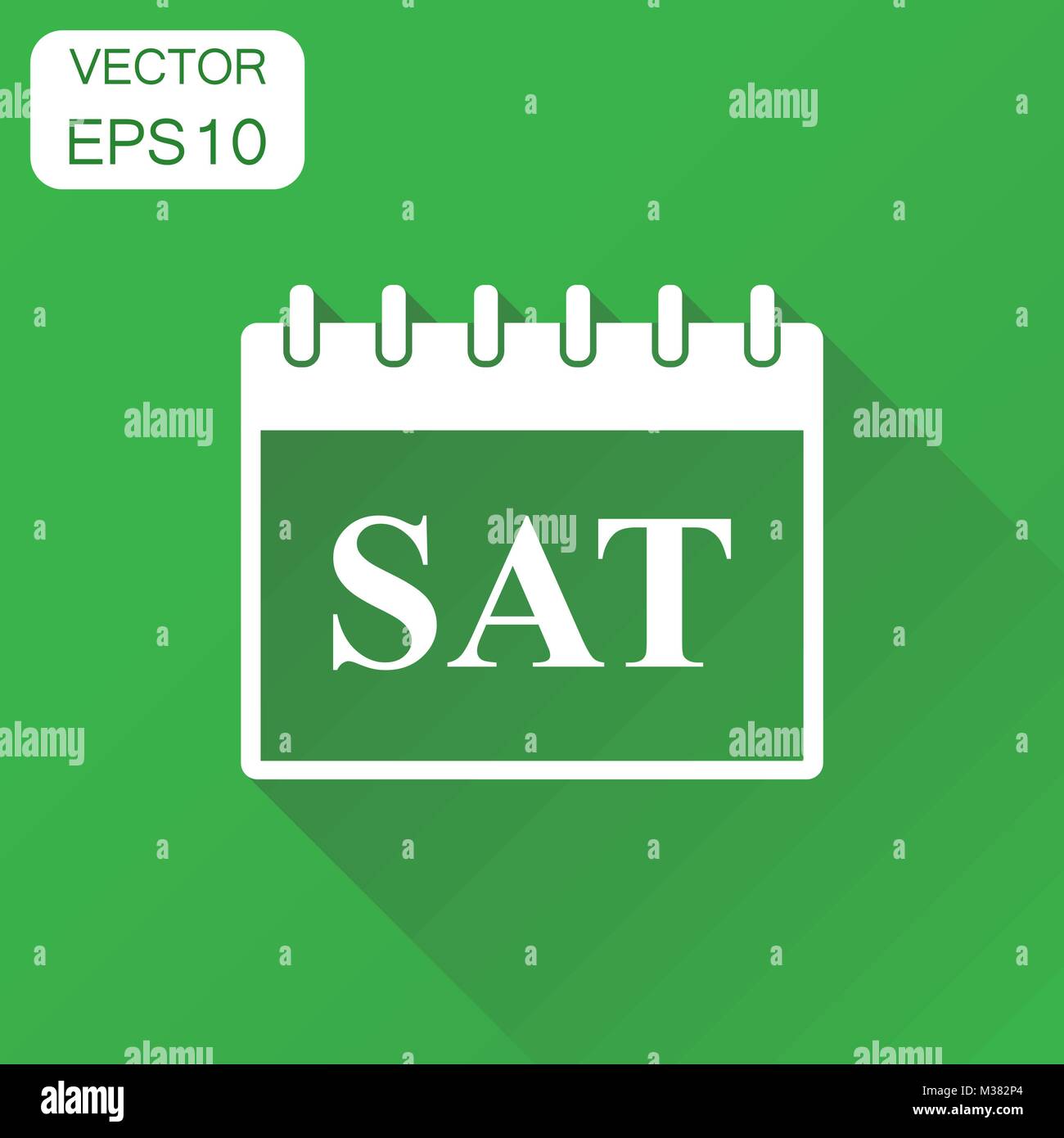 L'icône de la page calendrier samedi. Concept d'affaires calendrier ...