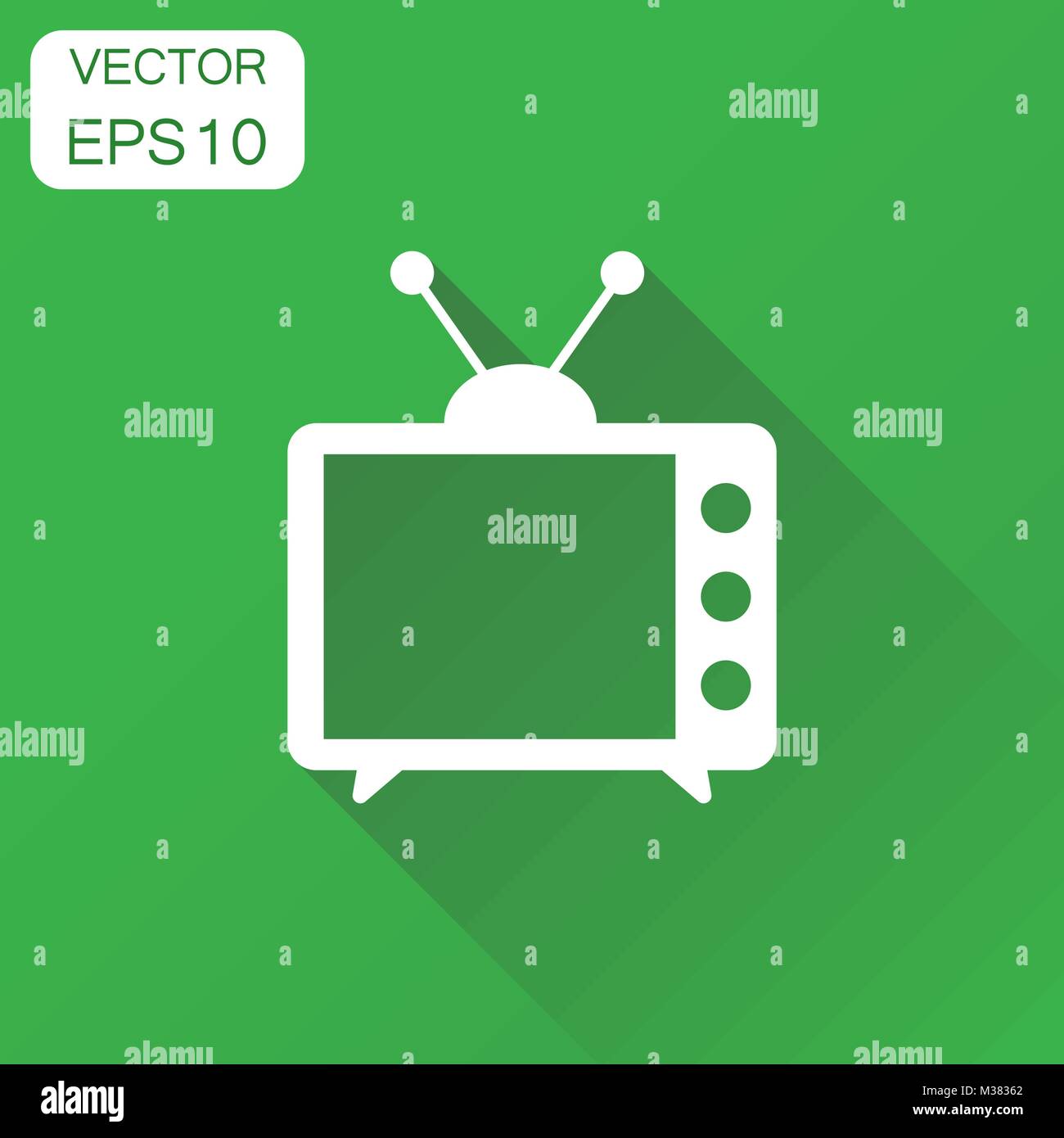 L'icône de la télévision. Concept d'affaires pictogramme de télévision ...