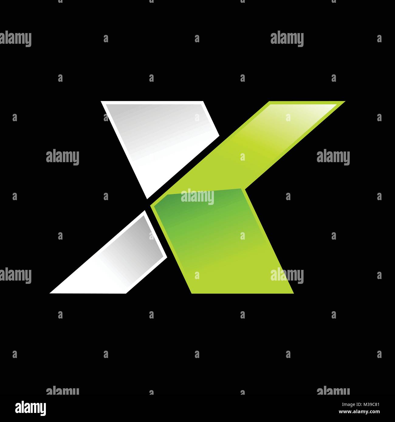 Mot-symbole X initiale moderne Symbole Vecteur Conception Logo ...