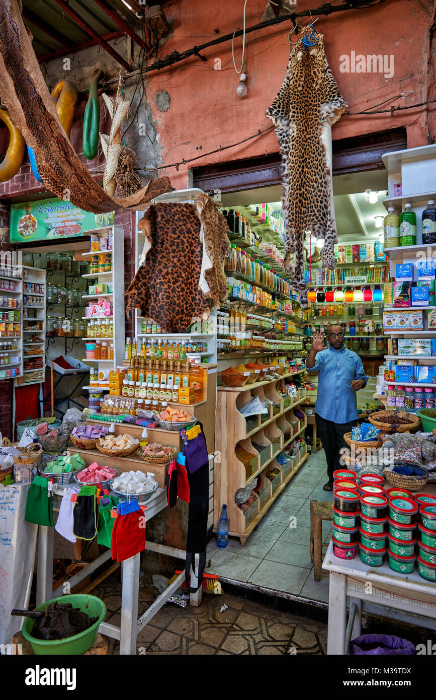 Marché berbère à Marrakech, Maroc, Afrique du Sud Photo Stock - Alamy