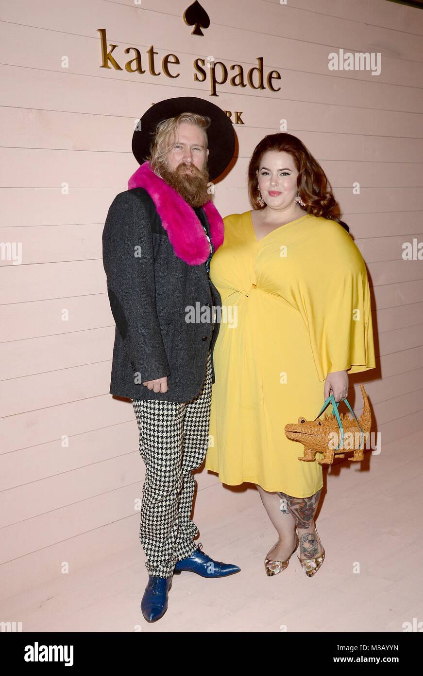 New York, NY, USA. Feb 9, 2018. Nick Holliday, Tess Holliday présents ...
