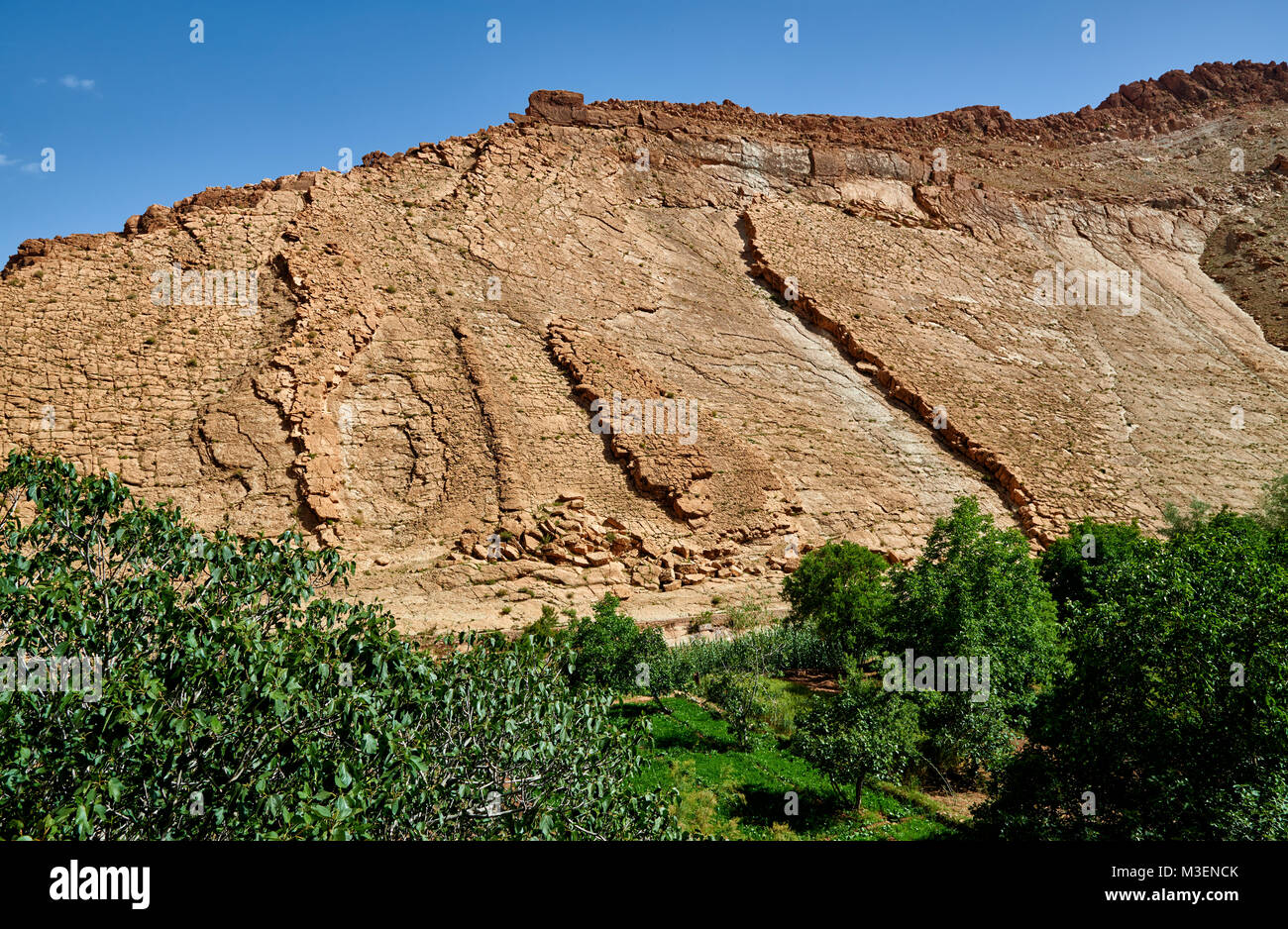 Paysage de montagne dans la vallée des roses ou rose valley, El-Kelâa M ...
