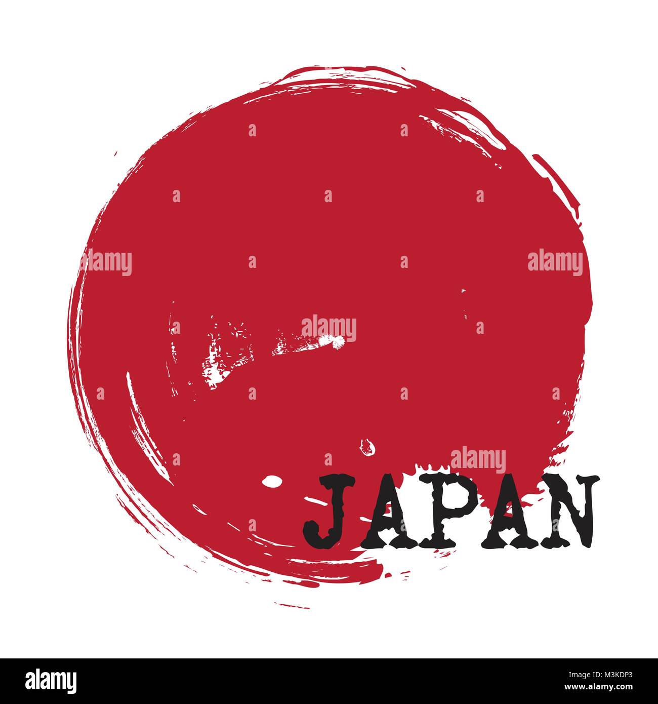 Drapeau japon Banque d'images vectorielles - Alamy