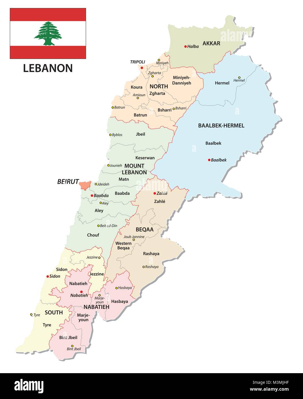 Drapeau vecteur nation liban beyrouth Banque de photographies et d ...