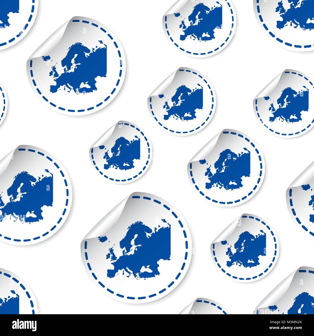 L'Europe Union européenne autocollant carte de fond transparent ...