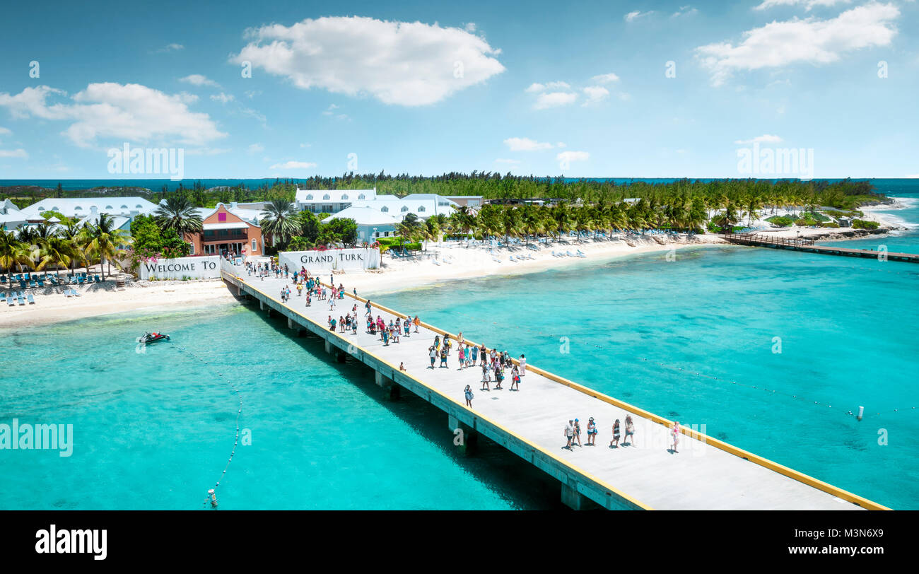 Île de Grand Turk, Îles Turques et Caïques Photo Stock - Alamy