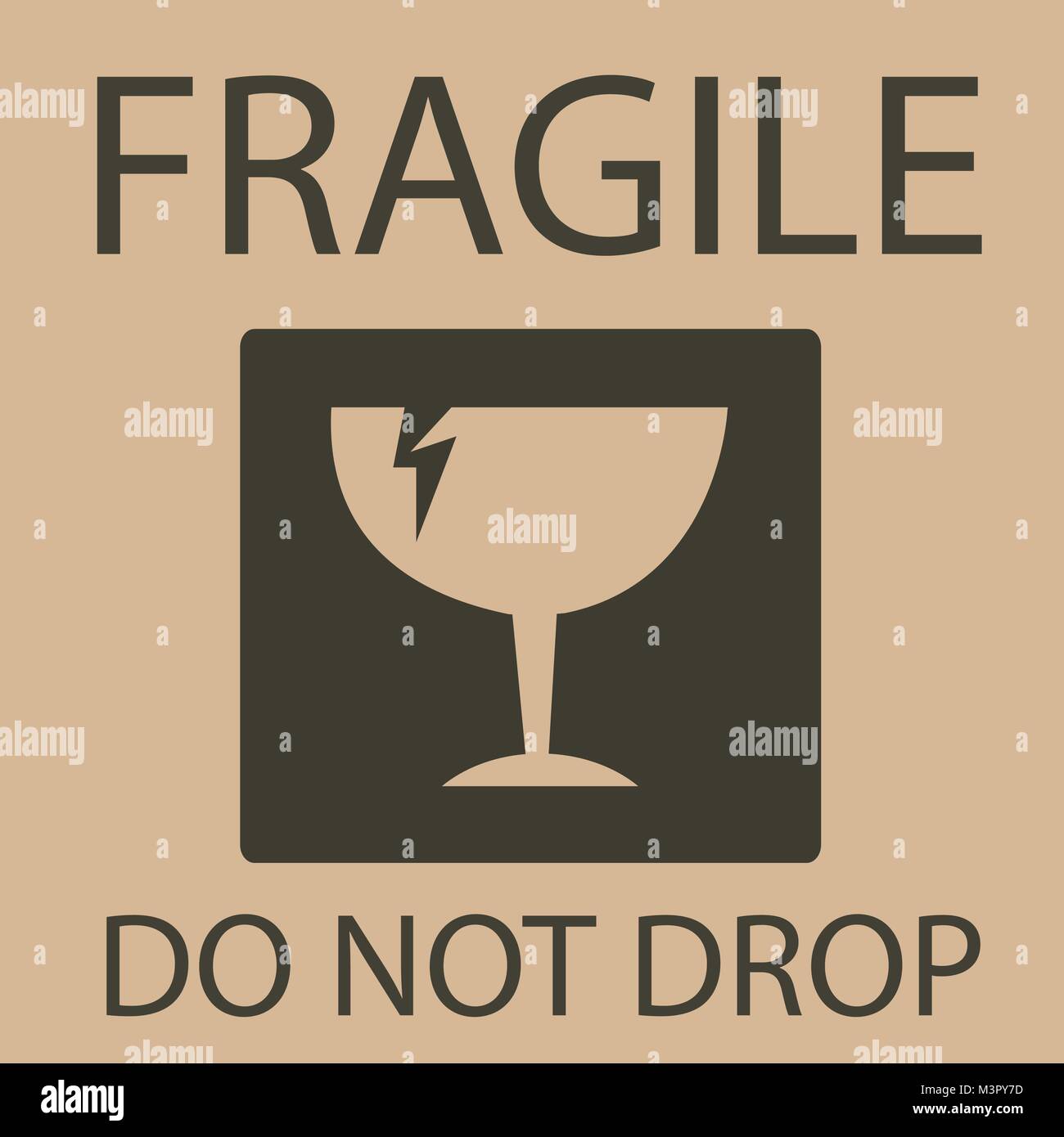 Fragile stamp Banque d'images vectorielles - Alamy