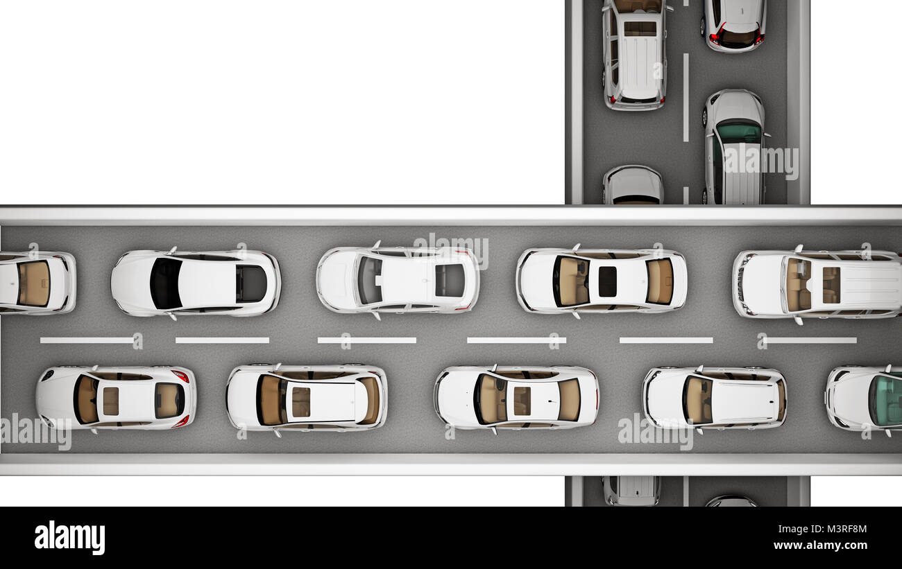 Deux routes Banque de photographies et d’images à haute résolution - Alamy