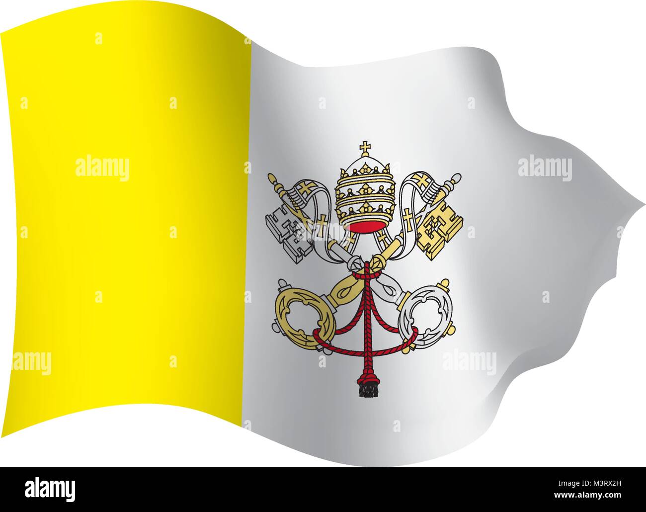 Drapeau du Vatican, vector illustration Image Vectorielle Stock - Alamy
