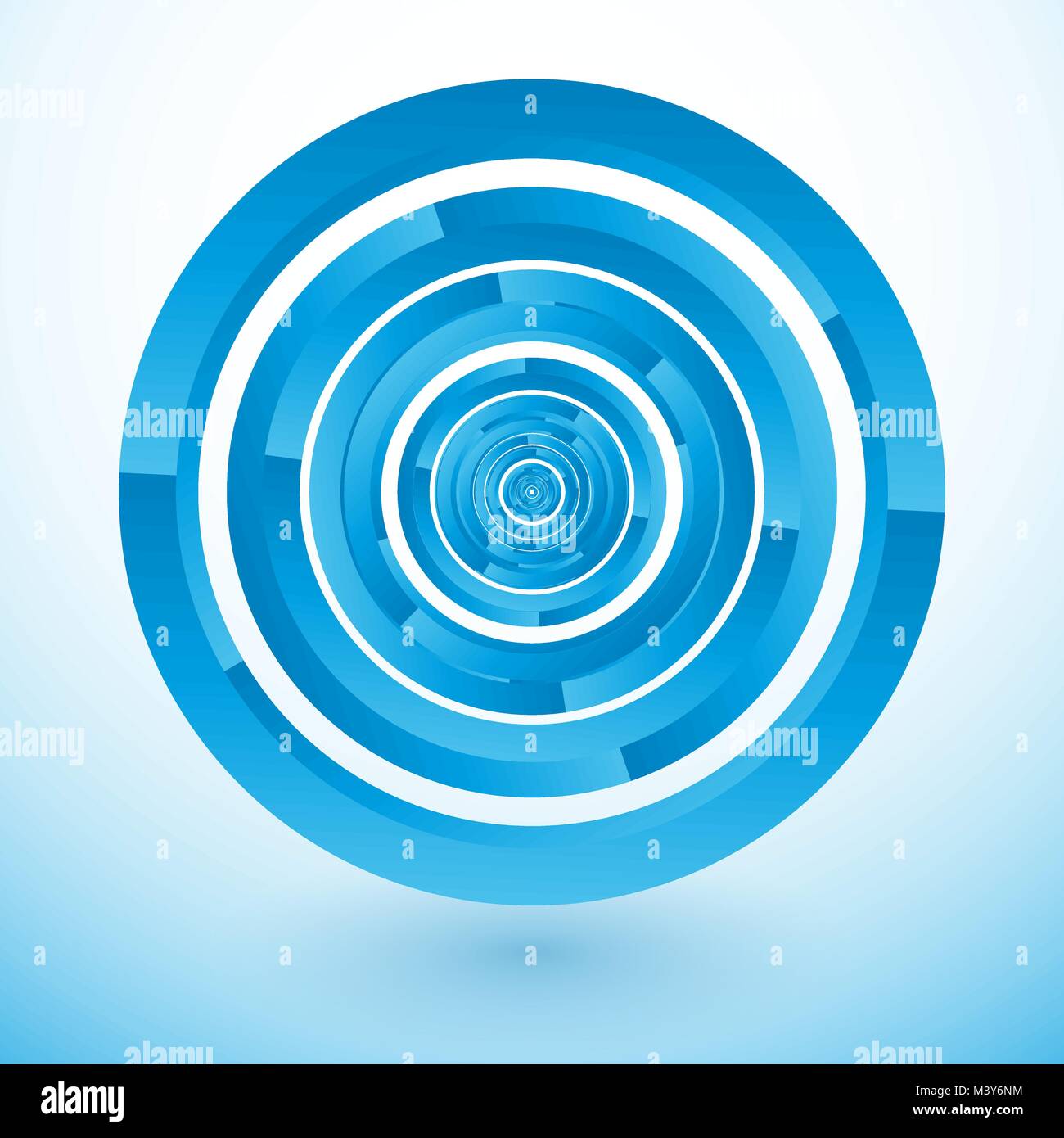 Cercles bleus Banque d'images vectorielles - Alamy