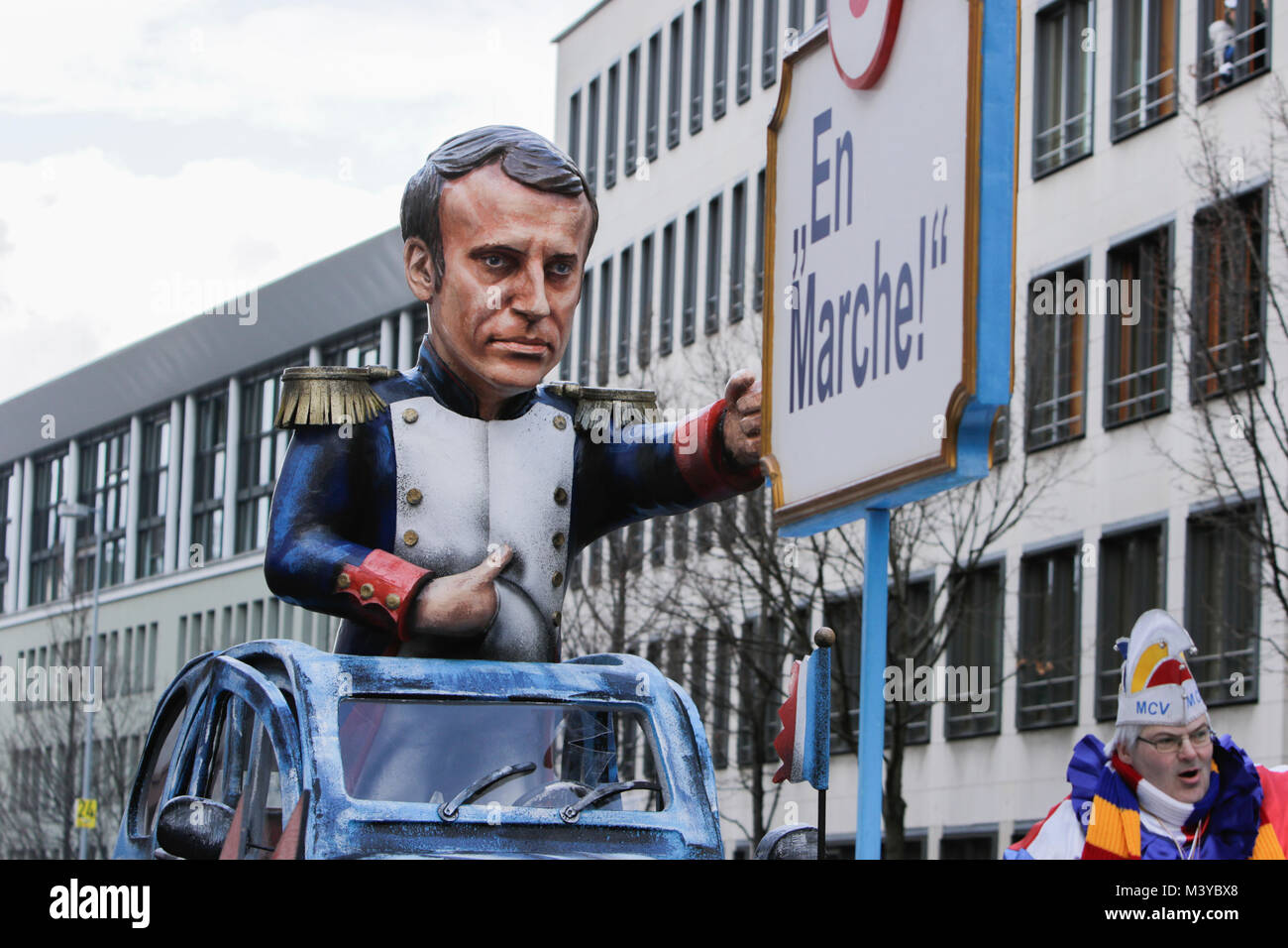 Mainz, Allemagne. 12 février 2018. Le président français, Emmanuel ...