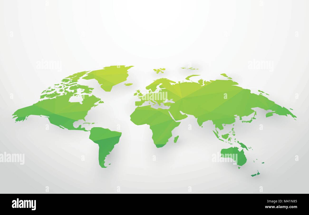 Carte du monde verte Banque de photographies et d’images à haute ...