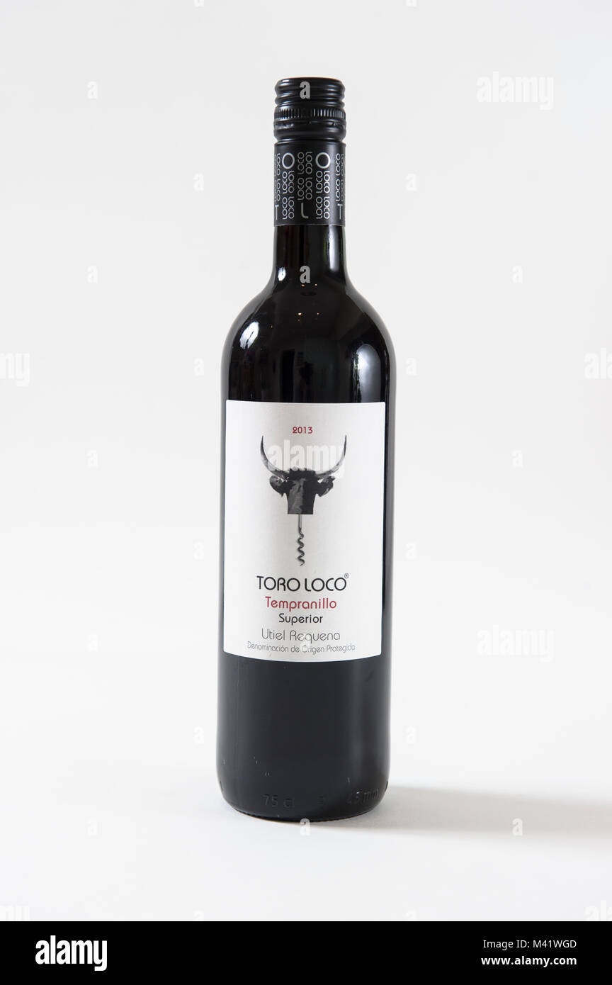 Supermarché Aldi Toro Loco Tempranillo Espagnol Vin Rouge Photo Stock ...