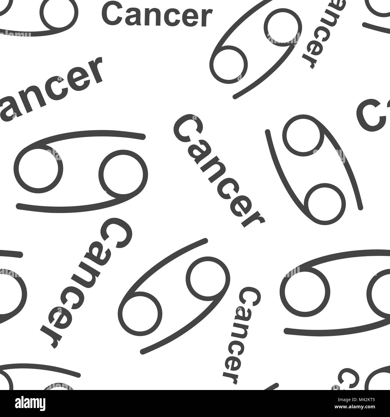 Signe astrologique Cancer de fond transparent. Business flat vector ...