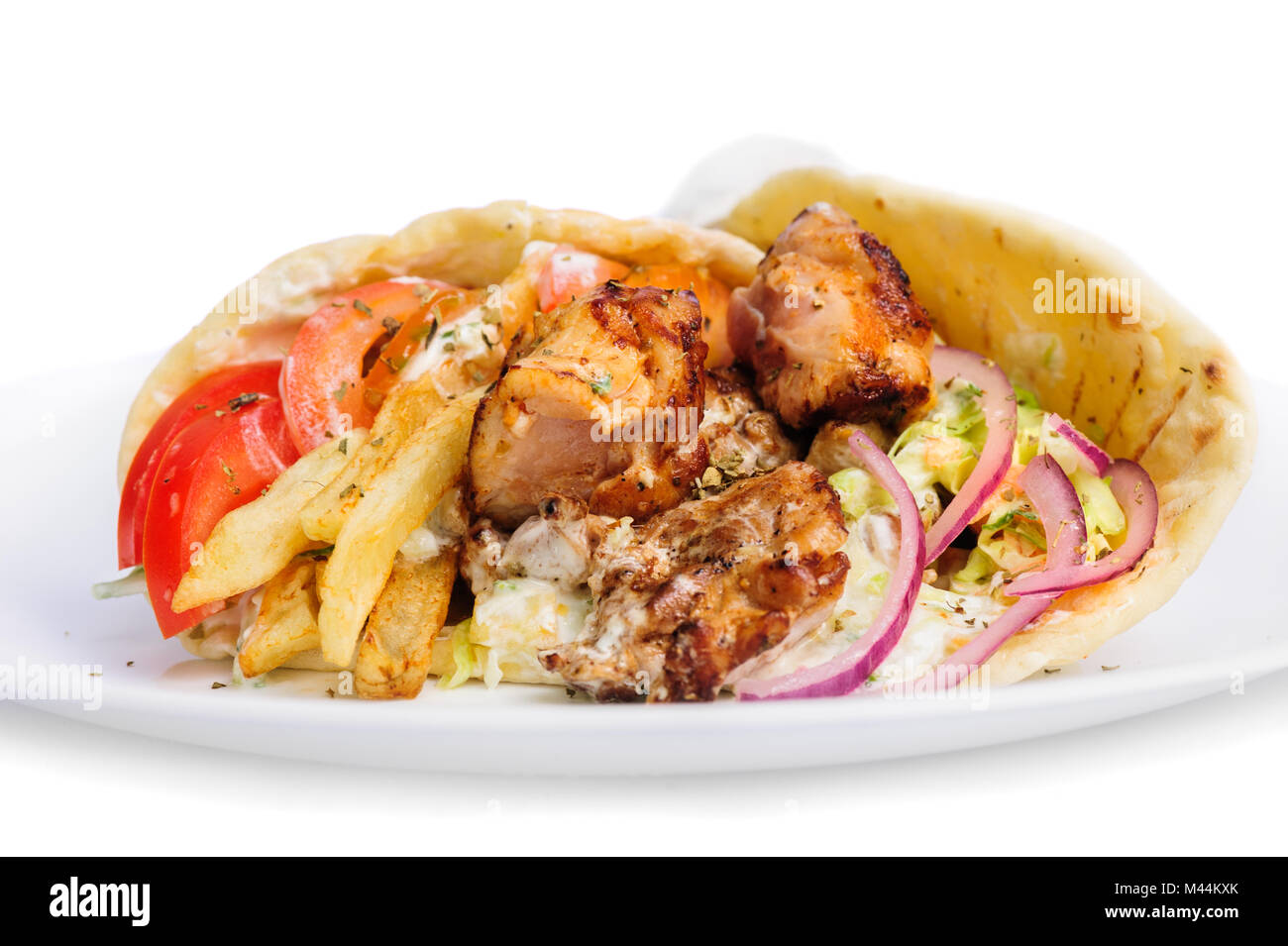 Viande de gyro Banque d'images détourées - Alamy