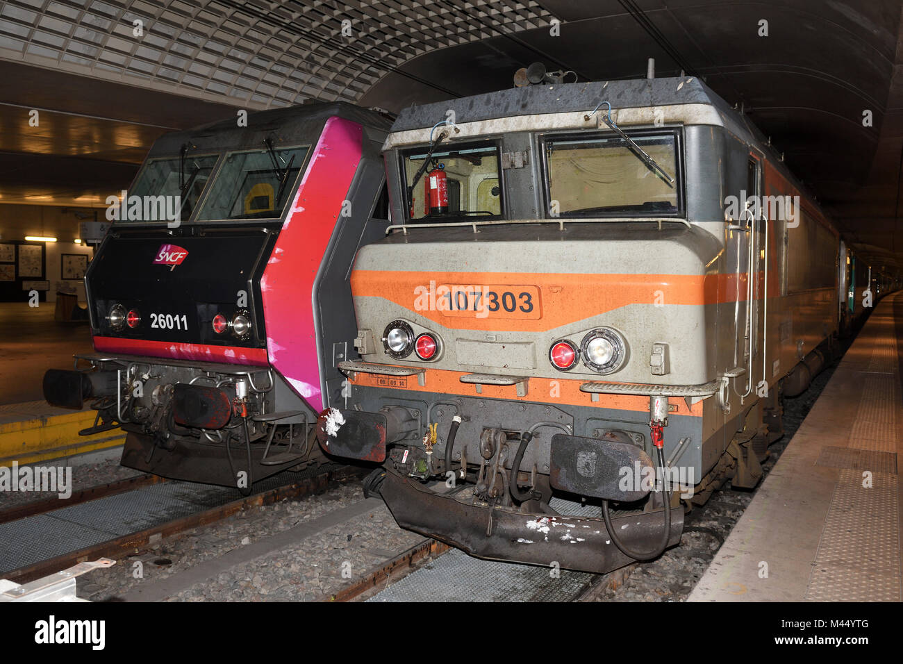 BB 7200 classe classe;BB 26000;locomotives électriques;la gare d'AUSTERLITZ;paris Photo Stock ...