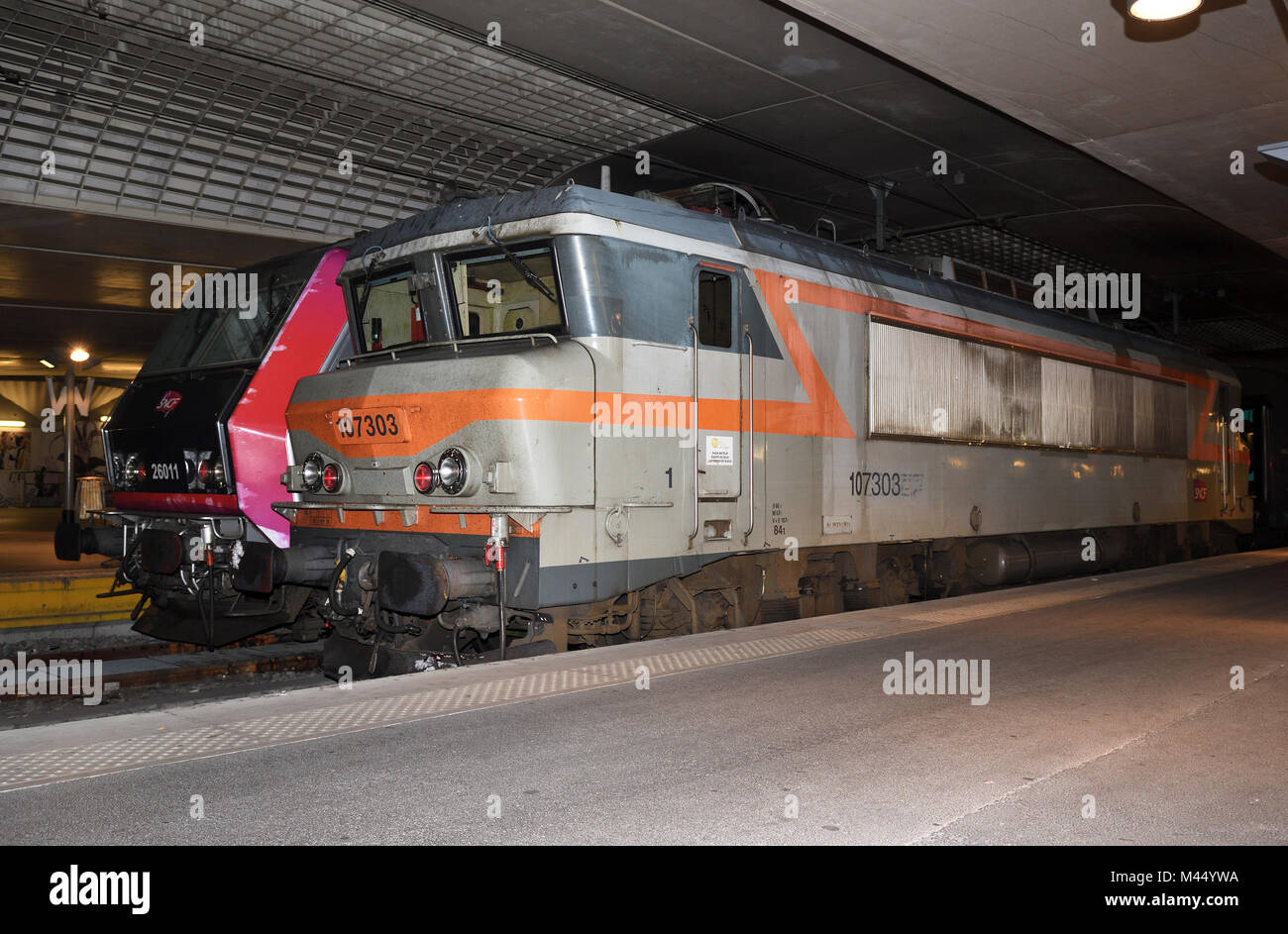BB 7200 classe classe;BB 26000;locomotives électriques;la gare d'AUSTERLITZ;paris Photo Stock ...