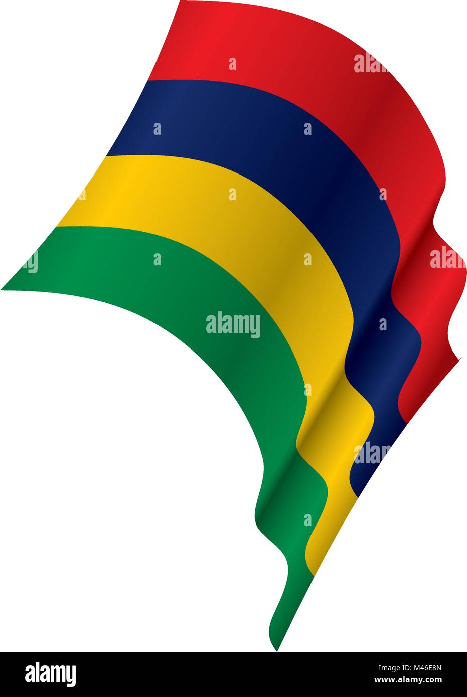 Drapeau de l'Ile Maurice, vector illustration Image Vectorielle Stock ...
