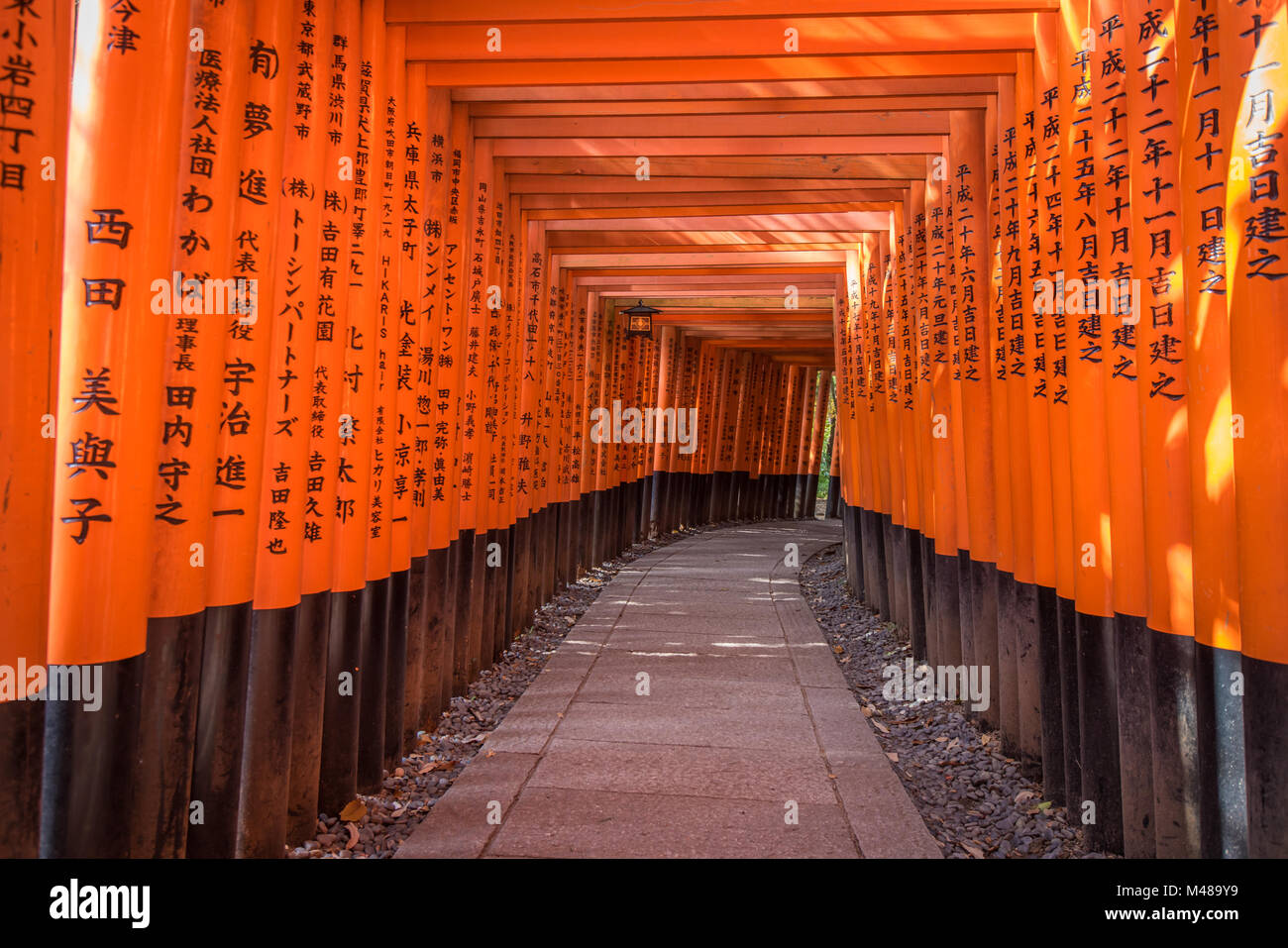 Kyoto japon shinto porte torii rouge Banque de photographies et d ...