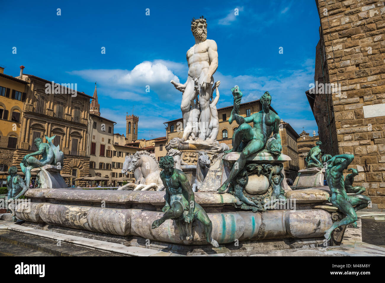Florence fontaine de neptune Banque de photographies et d’images à ...