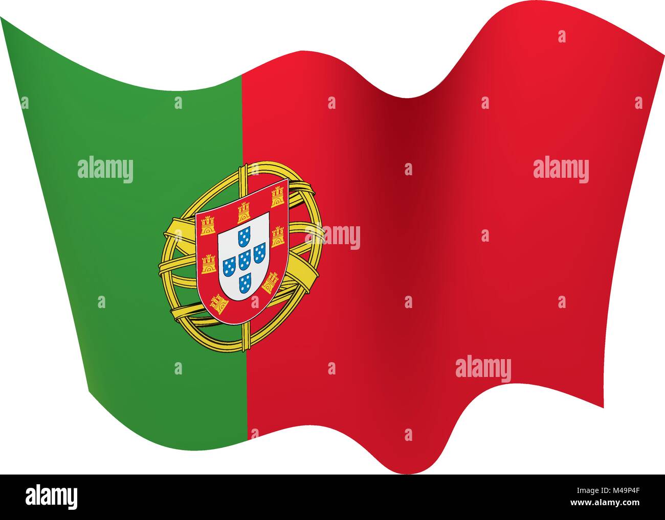 Drapeau national du portugal Banque d'images détourées - Alamy