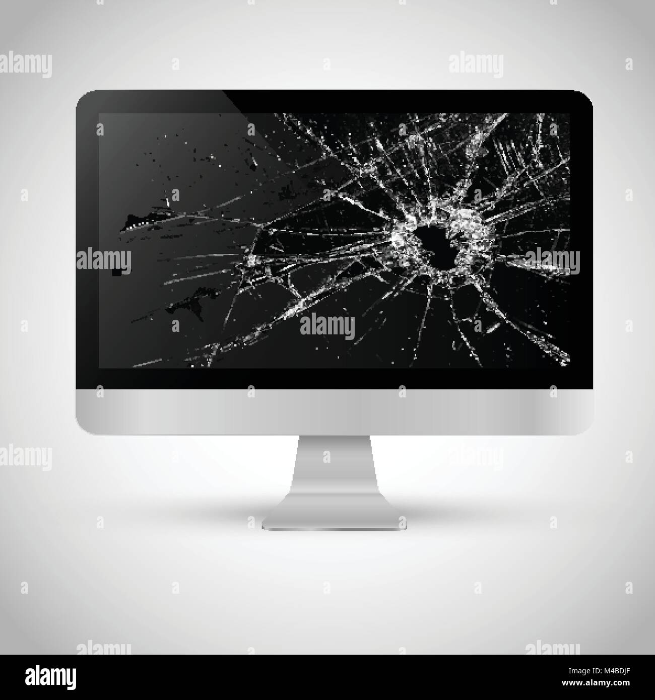 Écran brisé Banque d'images vectorielles - Alamy