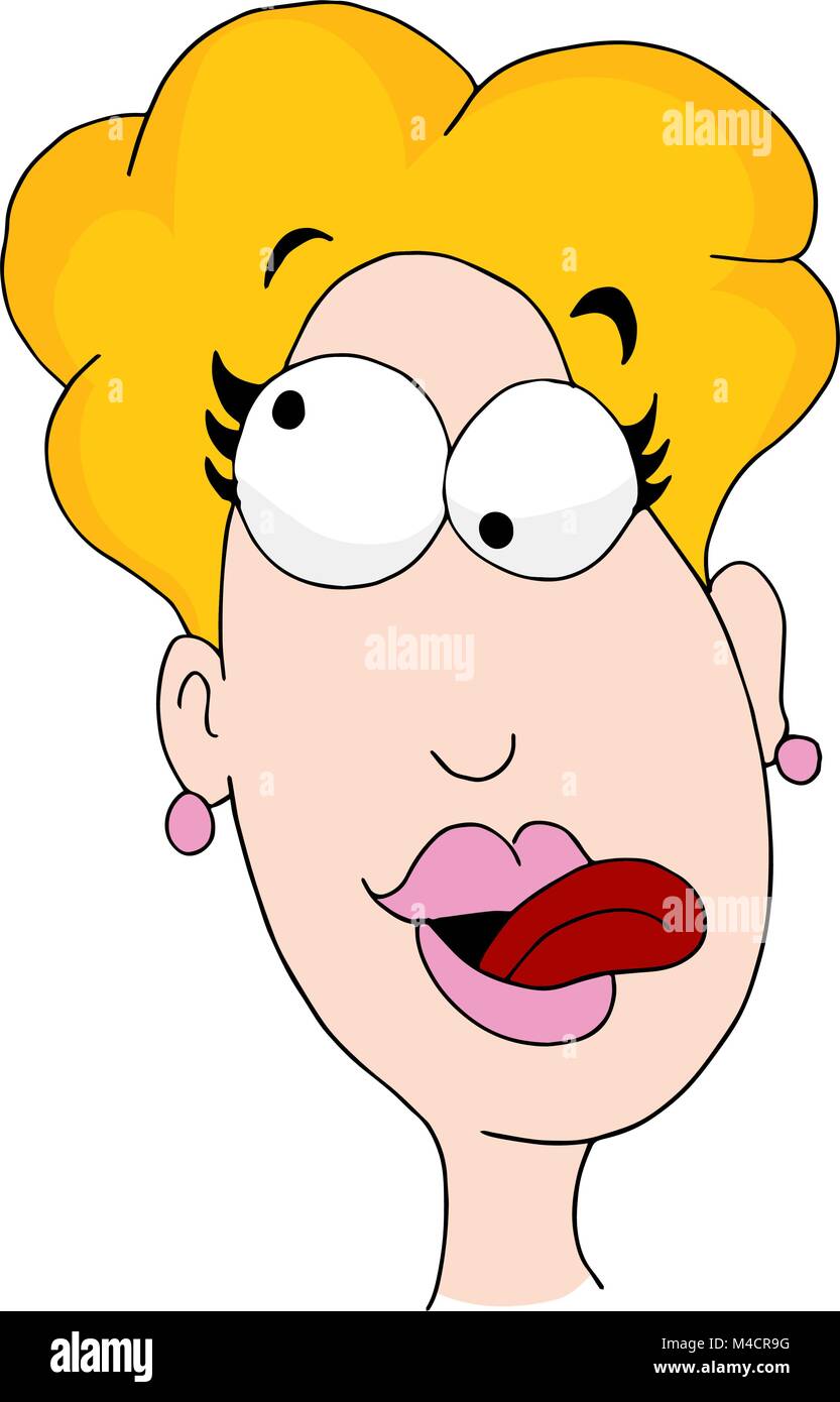 Visage humoristique Banque d'images vectorielles - Alamy