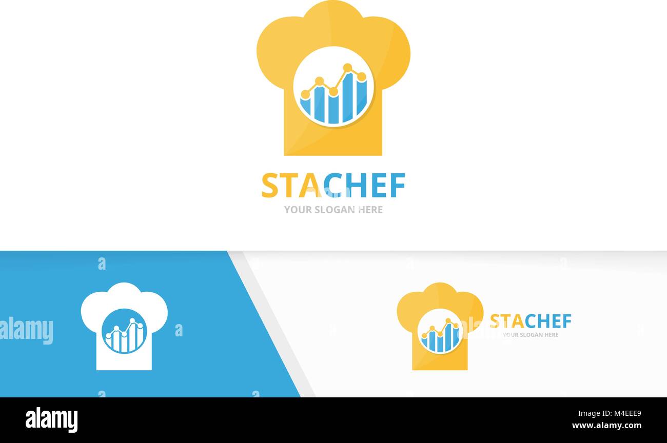 Graphique vectoriel et chef hat combinaison logo. Schéma et symbole de ...
