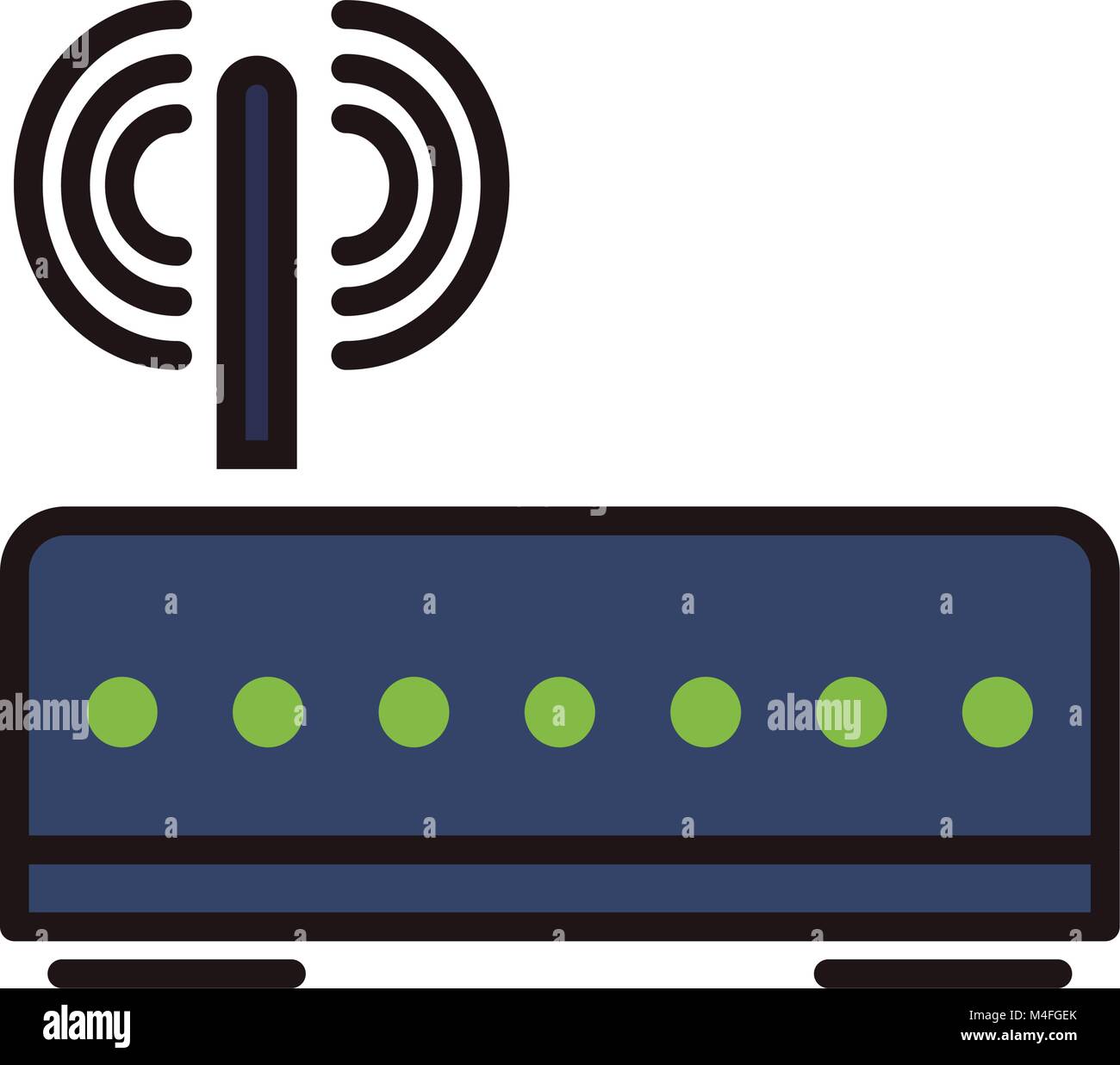 Symbole du routeur wifi Image Vectorielle Stock - Alamy
