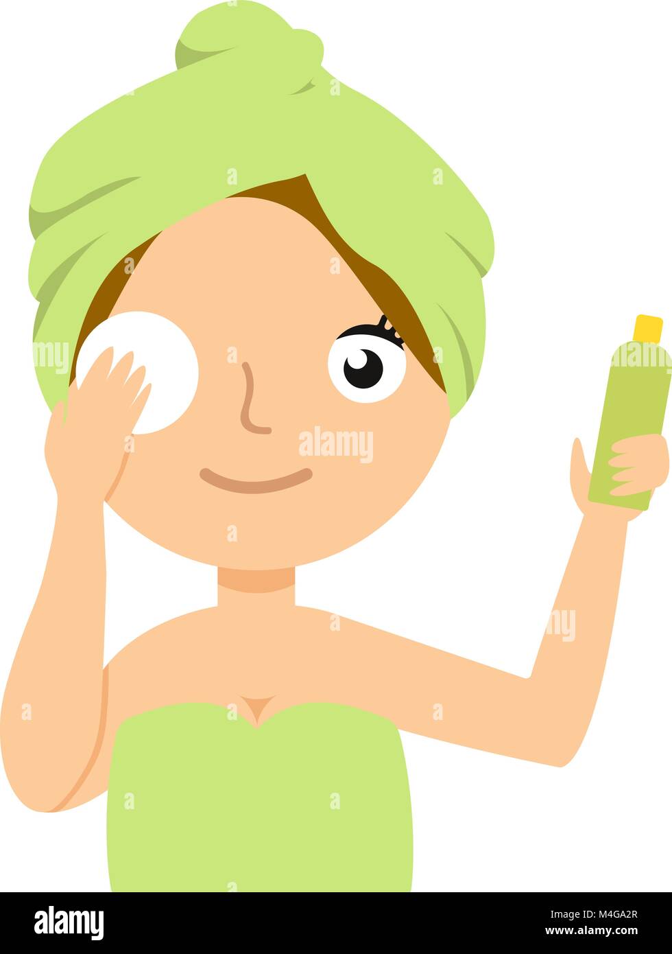 Caractère fille enlever composent. Télévision cartoon illustration ...