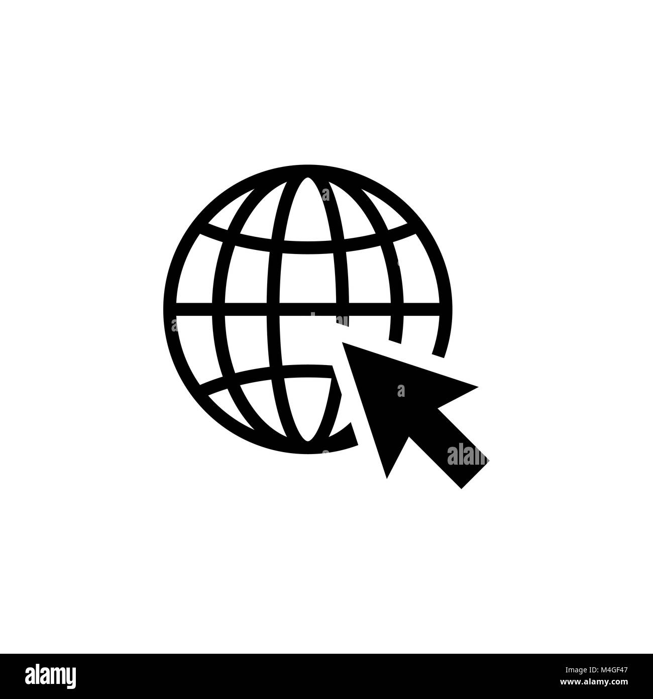 Rendez-vous à l'icône web dans un style plat isolé sur fond blanc. Site ...