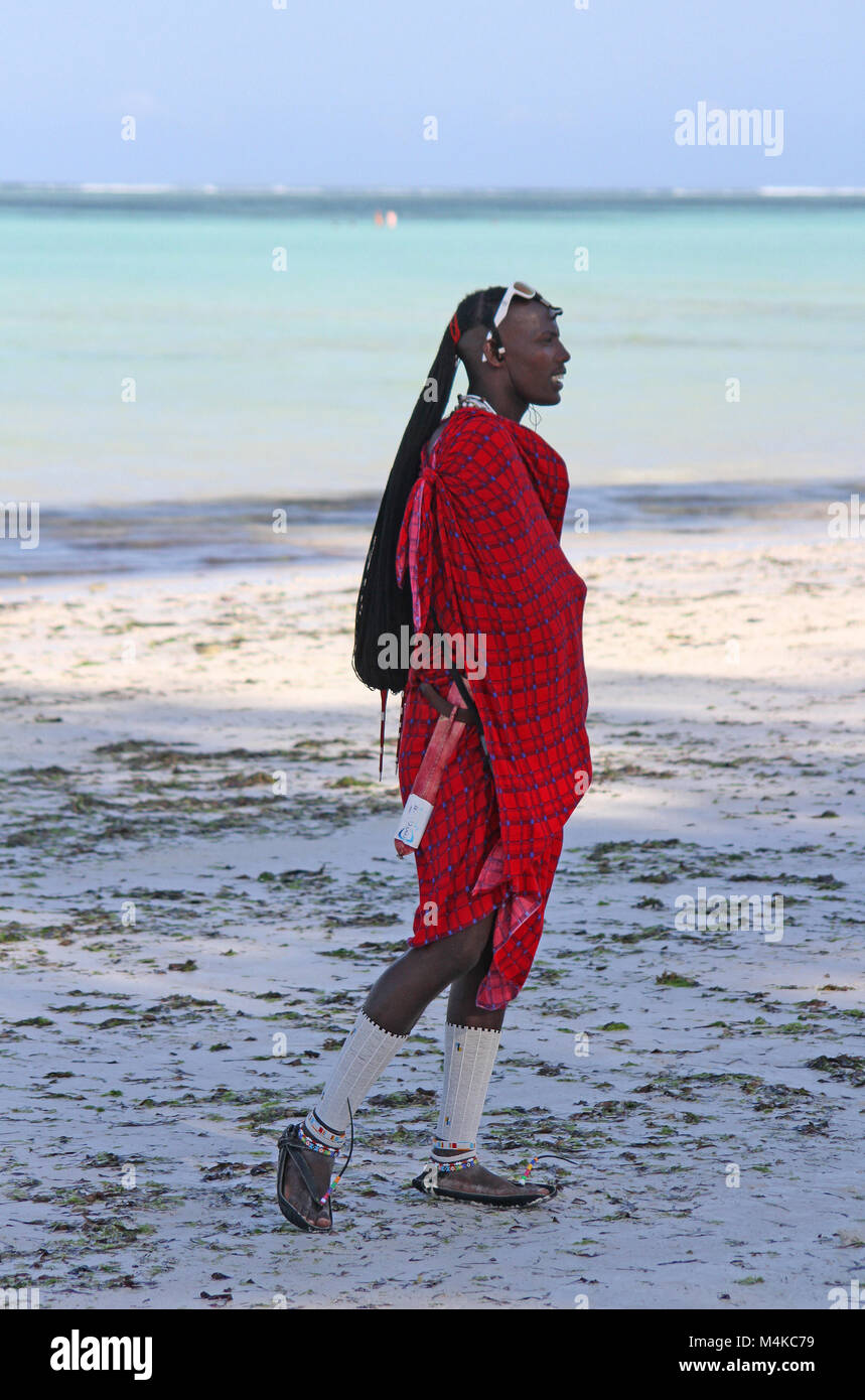 Zanzibar beach masai Banque de photographies et d’images à haute ...