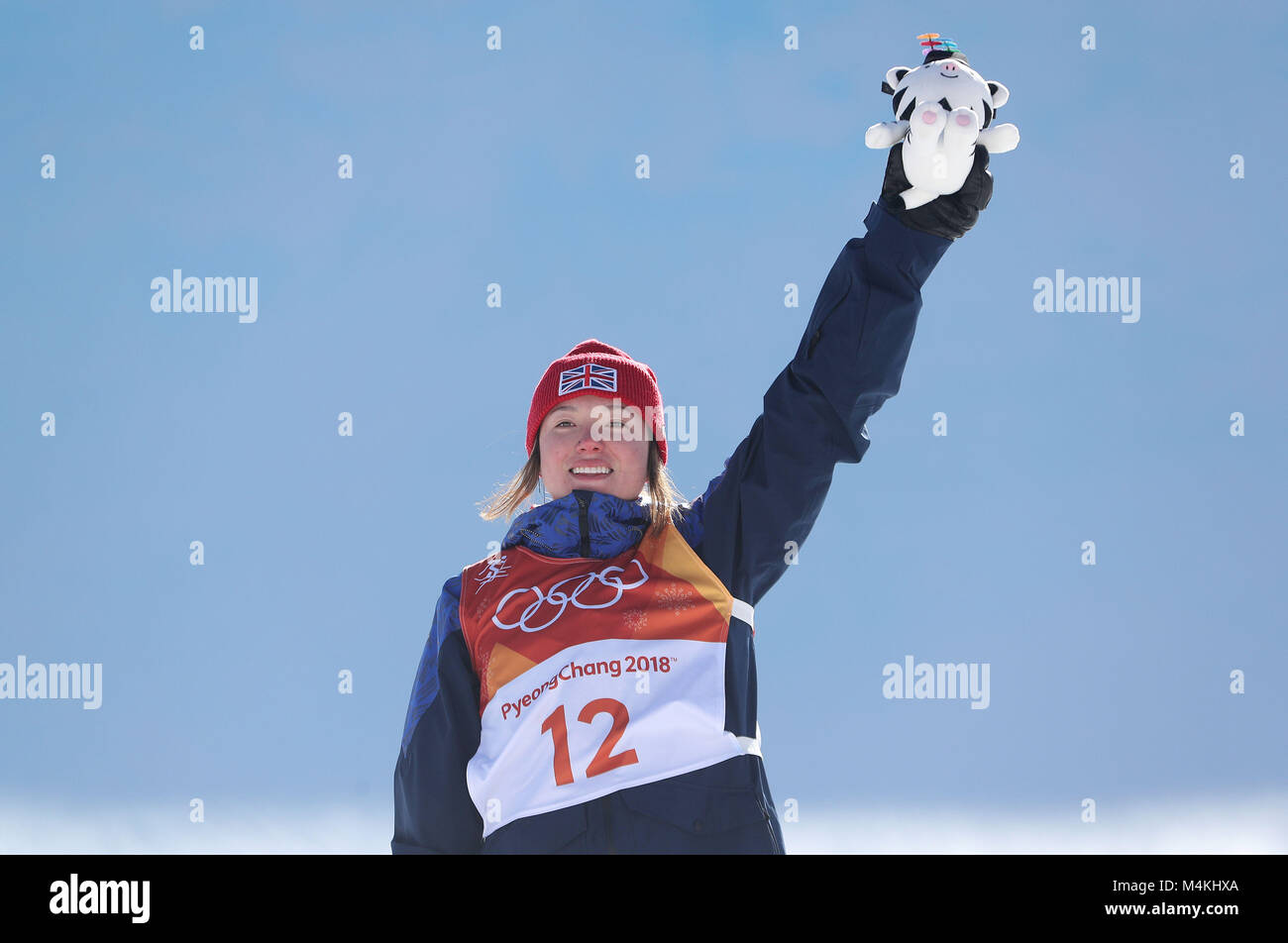 Great Britain's Isabel Atkin célèbre remportant la médaille de bronze ...