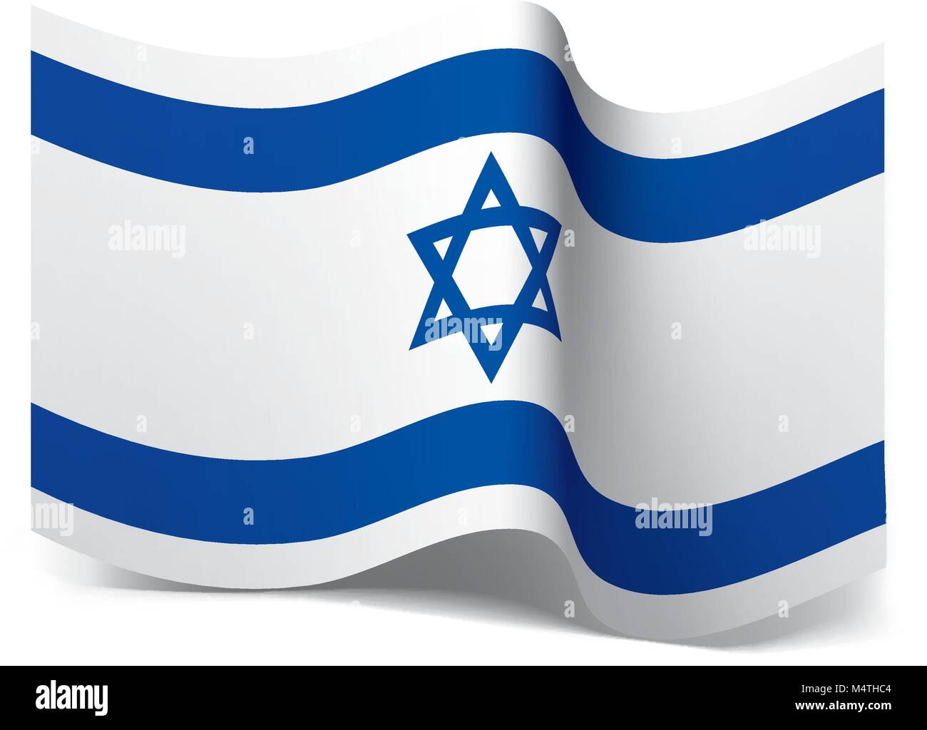 Bandera de israel ilustracion vectorial Banque d'images détourées - Alamy