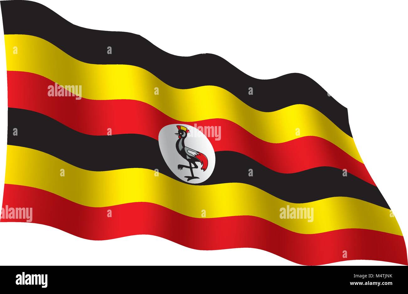 Drapeau ouganda Banque de photographies et d’images à haute résolution ...