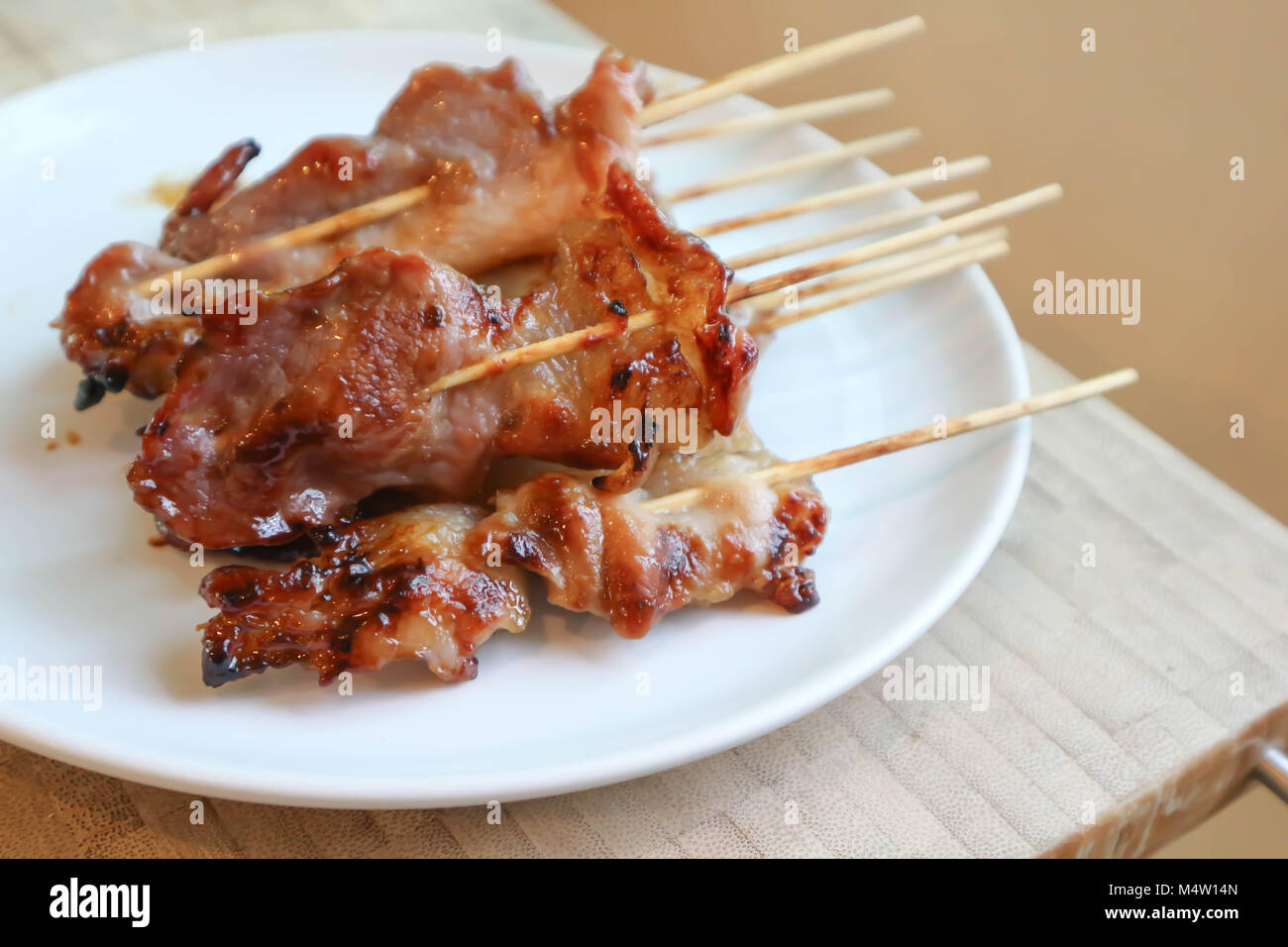 Porc grillé ou rôti de porc ou de porc grillées Photo Stock - Alamy