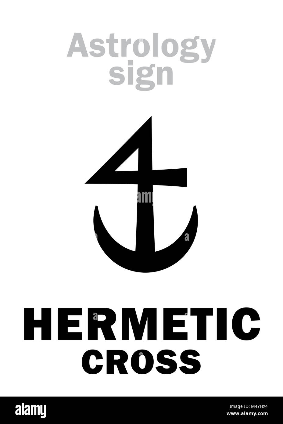 Symbole kabbalistique croix Banque de photographies et d’images à haute ...