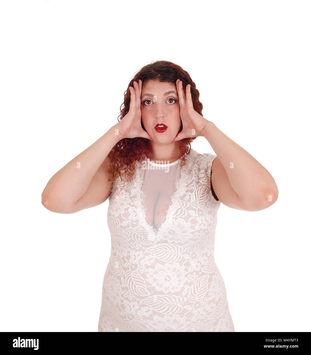 Mains sur le visage femme Banque de photographies et d’images à haute ...