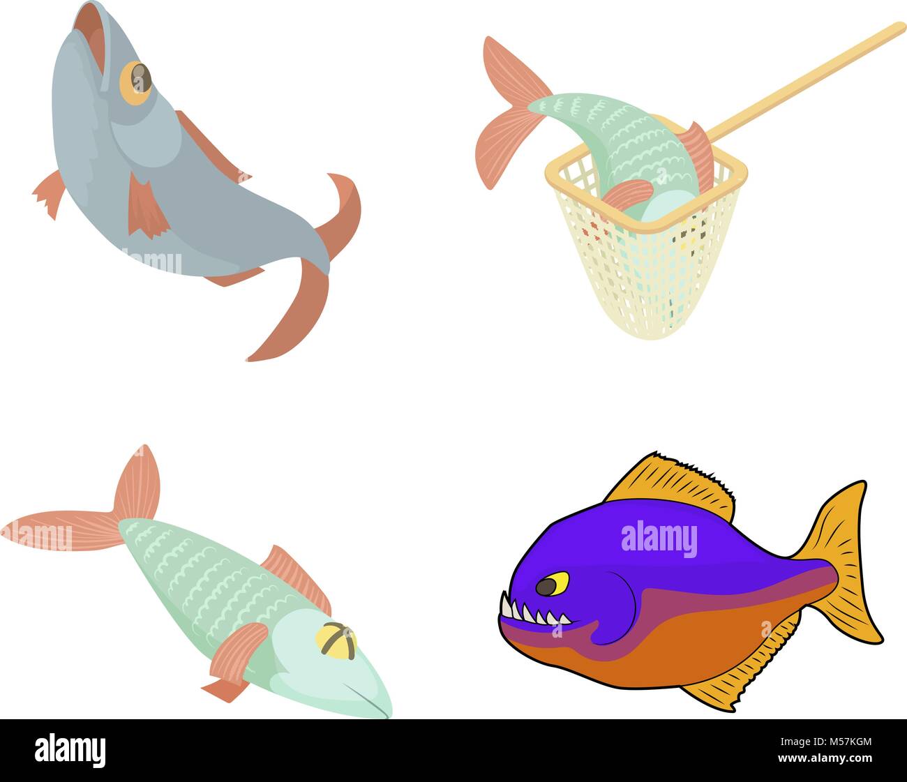 Catfish cartoon illustration Banque d'images vectorielles - Page 2 - Alamy