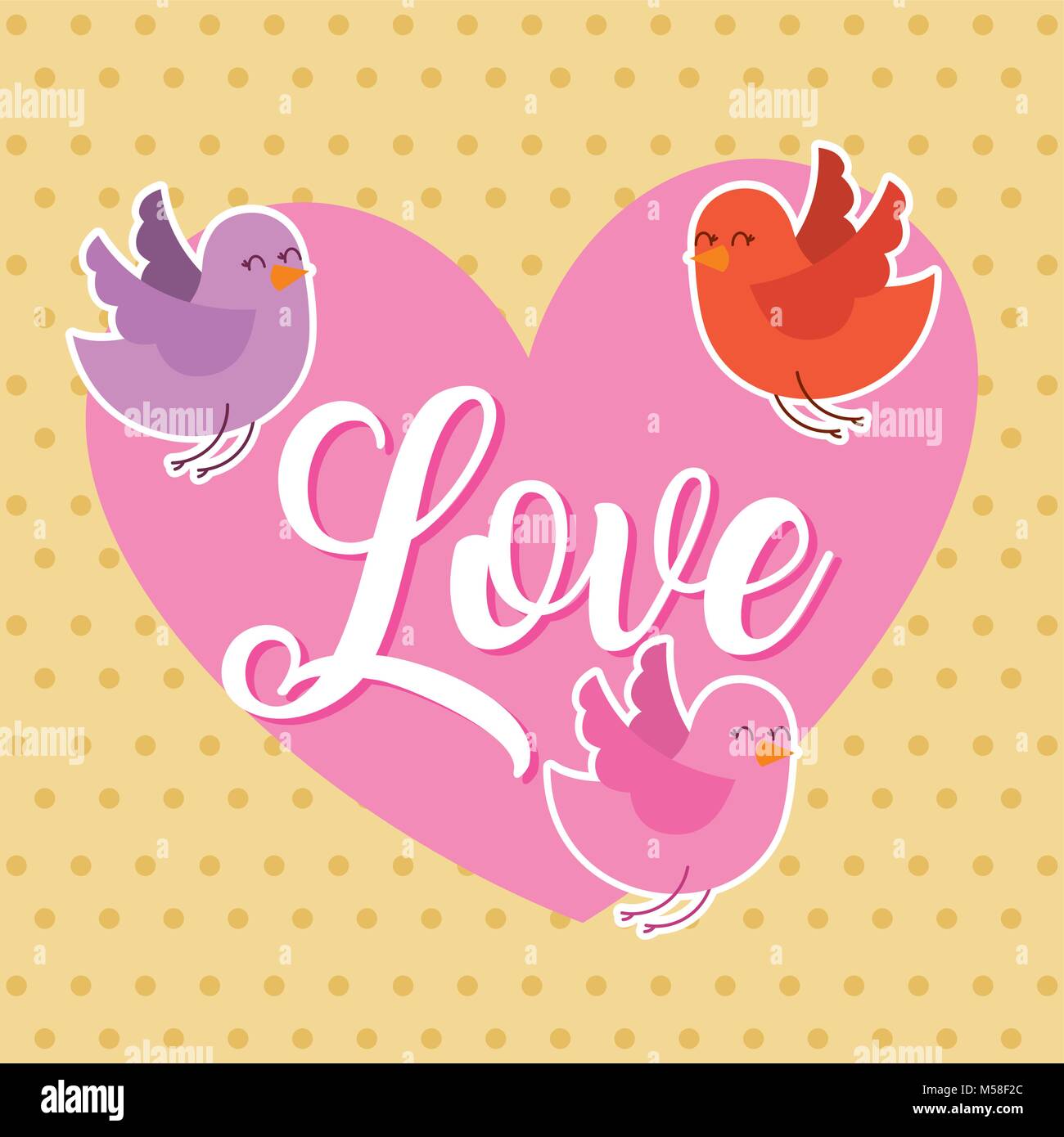 Colombe Voler Symbole D'amour De Mariage Banque d'image et photos - Alamy