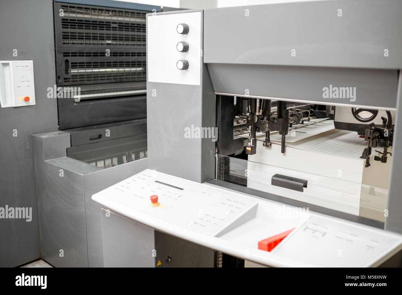 Offset printing machine Banque de photographies et d’images à haute ...